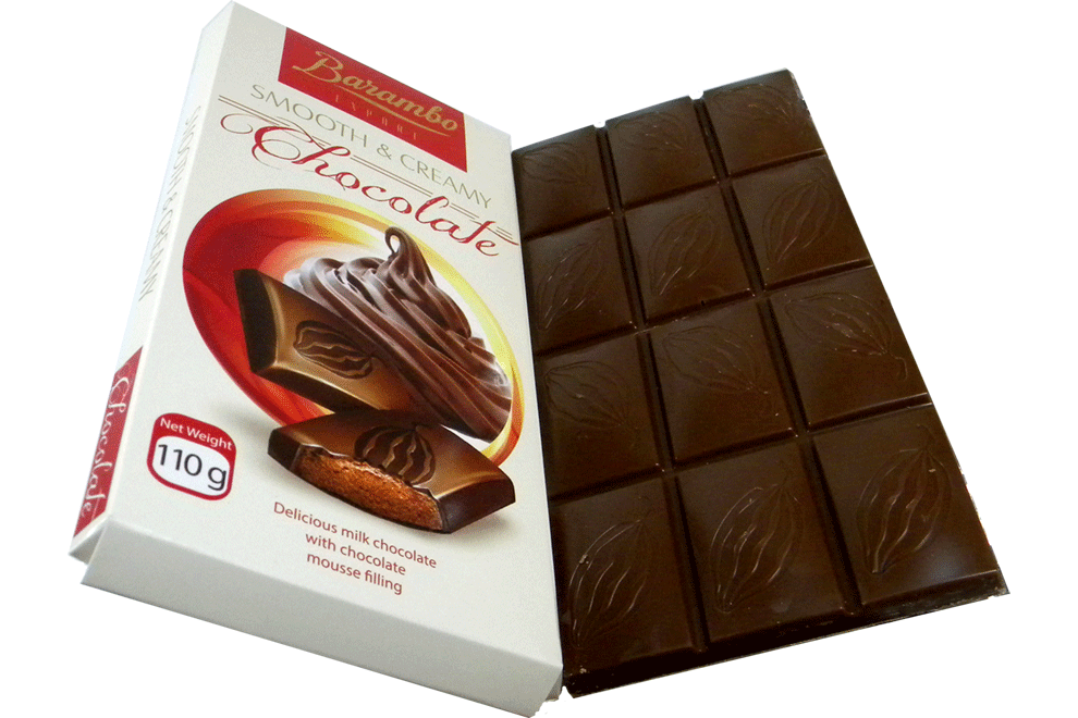 ბარამბო ექსპორტი - რძიანი შოკოლადი შოკოლადის მუსით